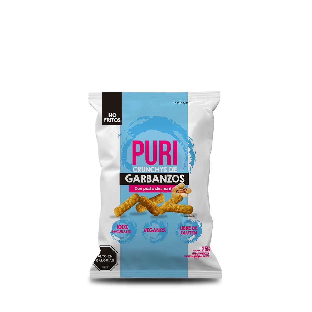 Puri Crunchy Maní Colación 25gr. – Purisnacks.cl